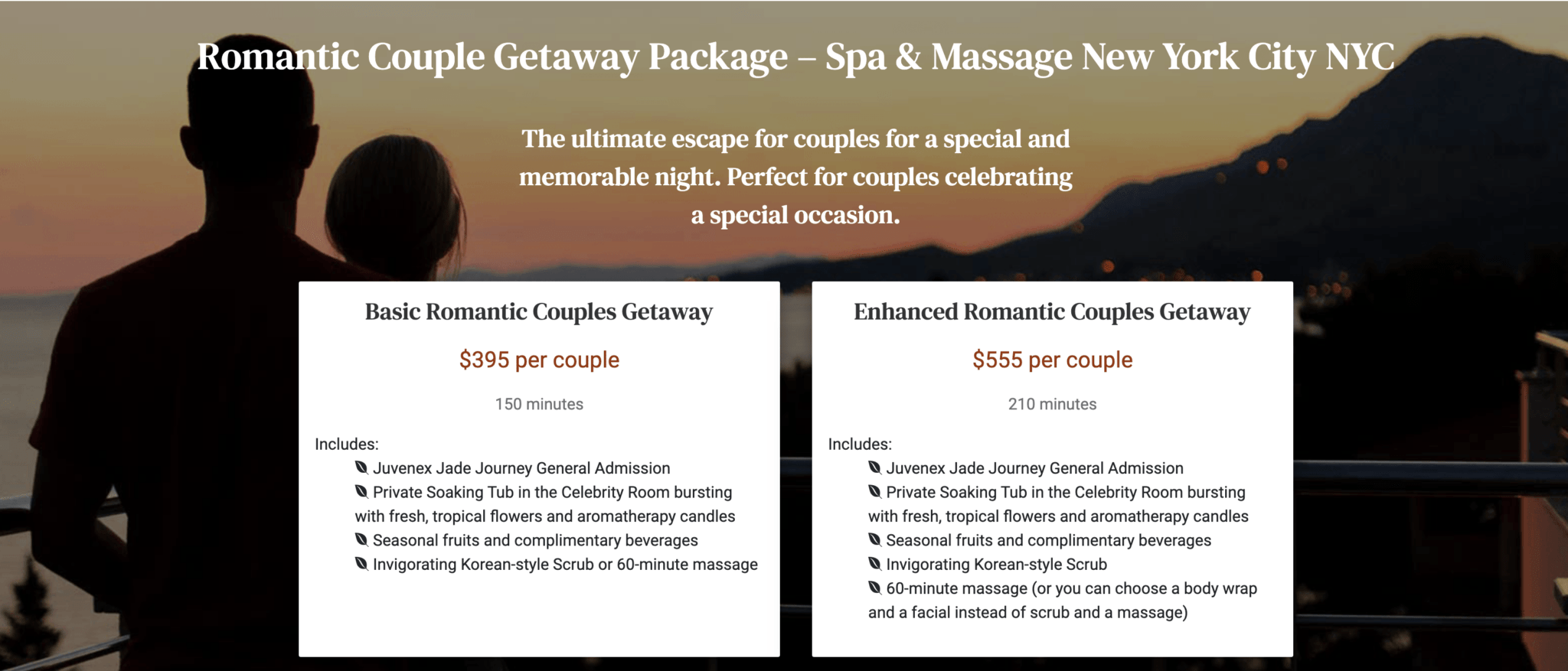 Couple Massage New York Nyc Juvenex Spa Luxury 24 7 Spa In The Heart